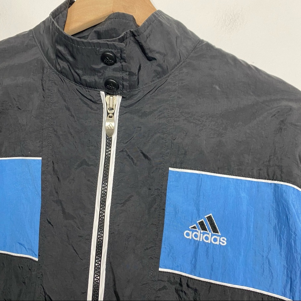 Adidas Vintage Windbreaker Tracksuit Jacket Large - Gem